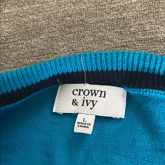 crown & ivy | Jackets & Coats | Crown Ivy Blue Puffer Jacket | Poshmark